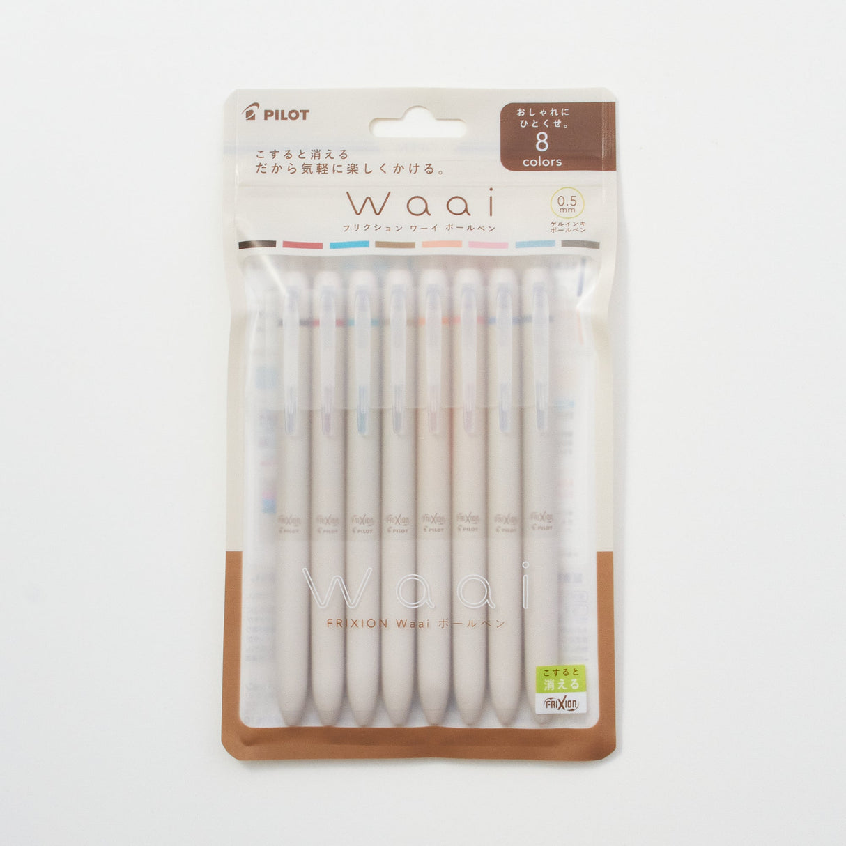 Pilot Waai Frixion Erasable Ballpoint Pen 8 Colors Full Set