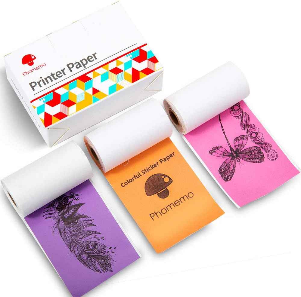 Phomemo Colorful Thermal Sticker Paper for M02/M03 Pocket Printer