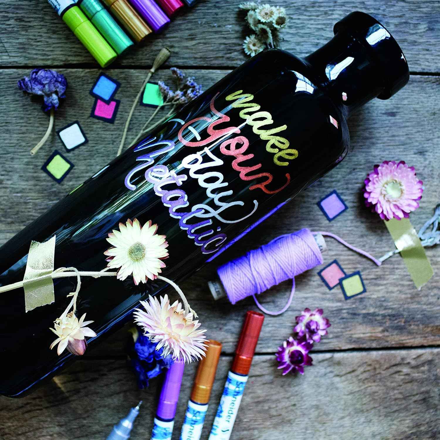 Schneider Paint-It 010 Metallic Markører, 0.8mm, 4 Blandede Farver