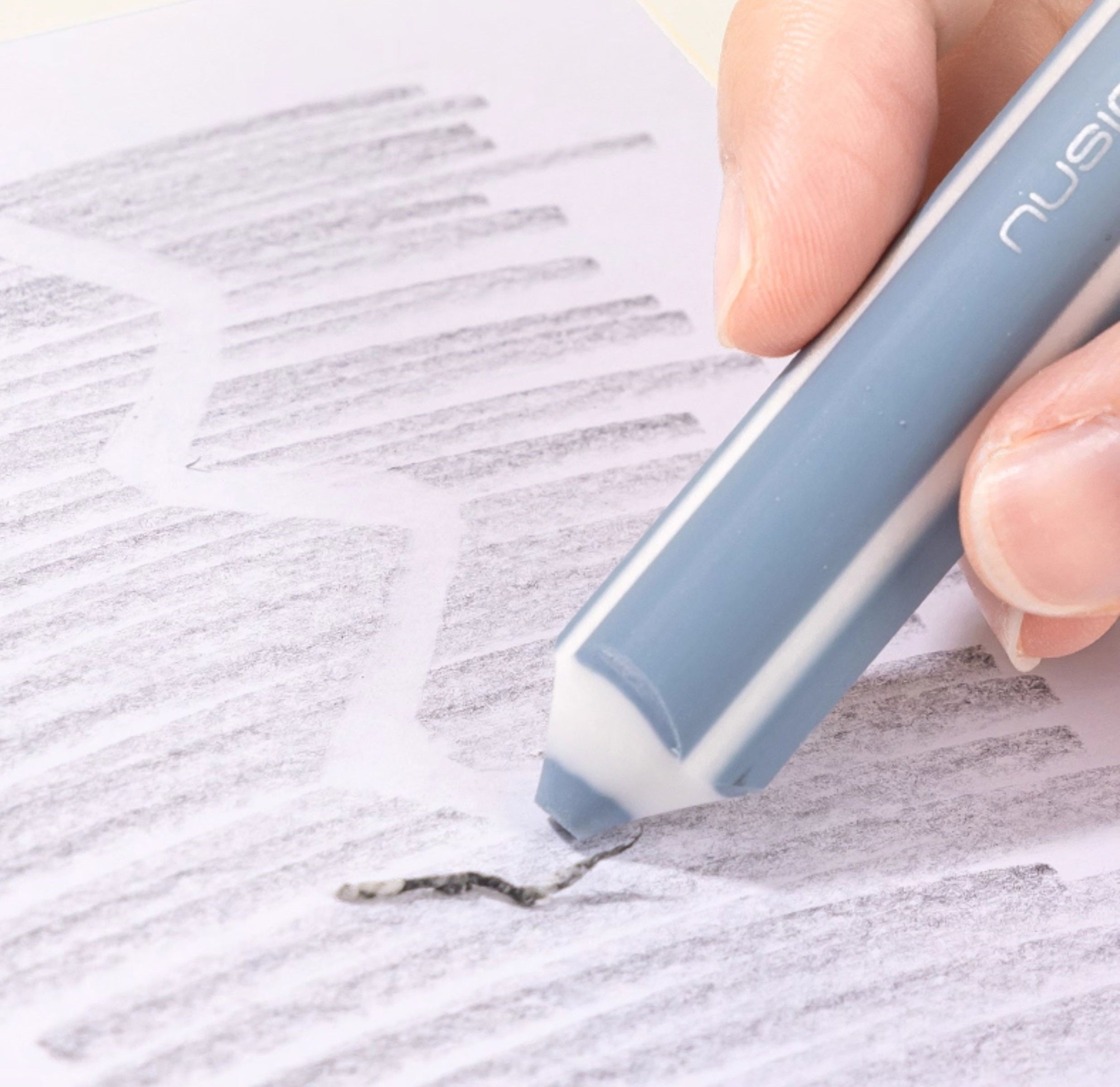 DELI Nusign NS038 Pencil-Type Erasers - 10-Pack