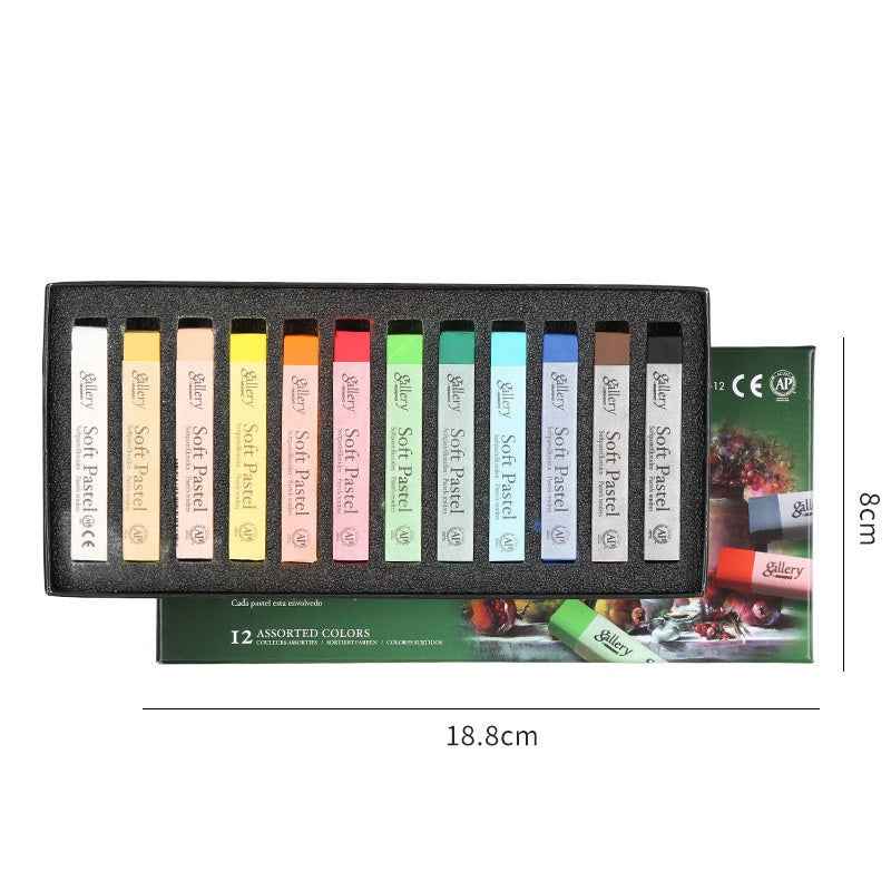 Mungyo Gallery Soft Pastel Squares Cardboard Box Set of 12-Assorted Co