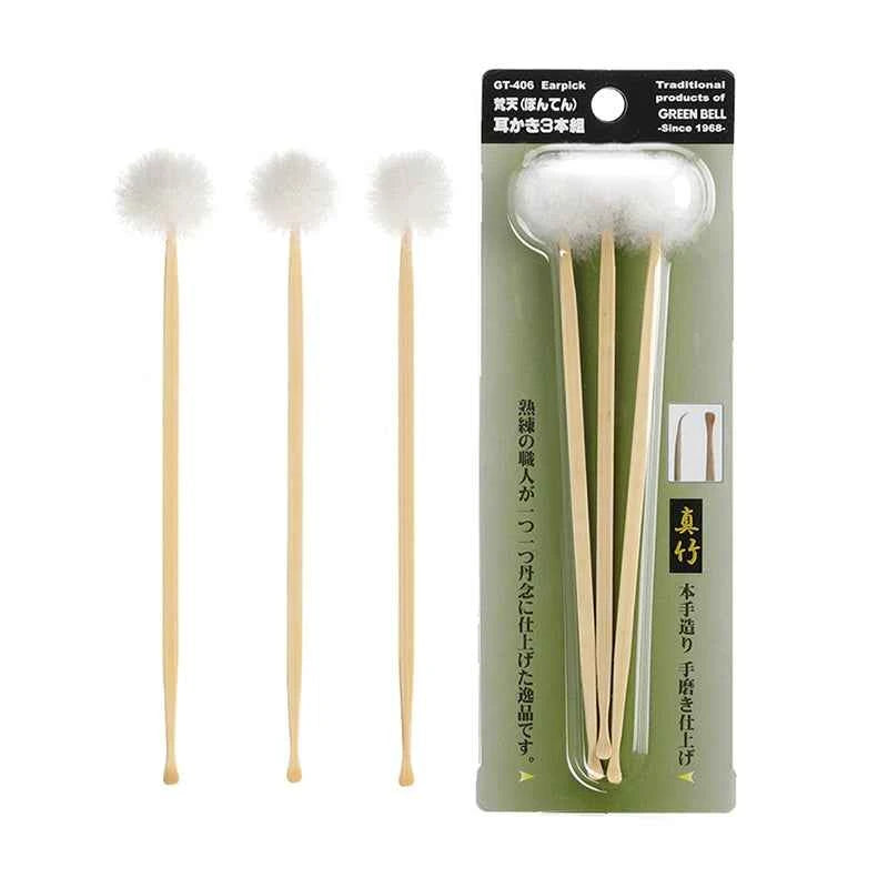 Green Bell Japanese Ear Cleaning Pick 3 Picks Mimikaki