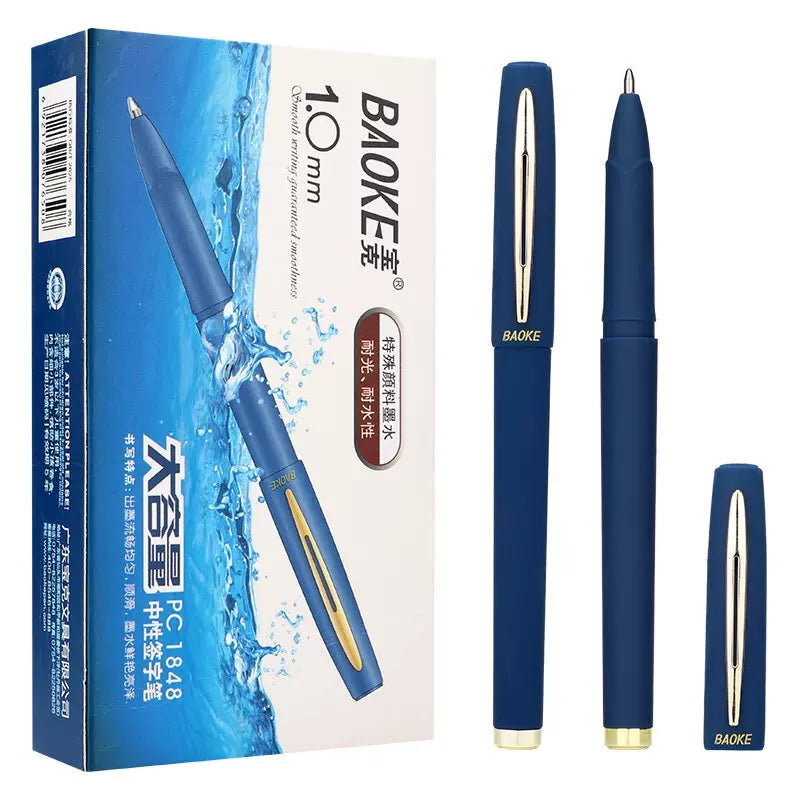 Baoke Antibacterial Gel Pen 1.0 Pack of 12