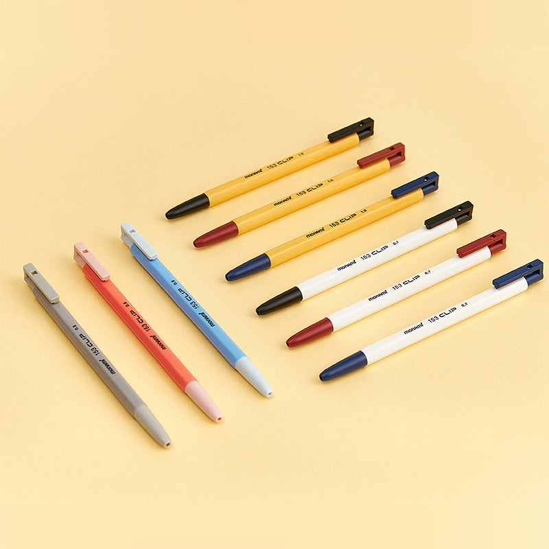 Ensemble de 9 stylos à bille Monami 153 Clip