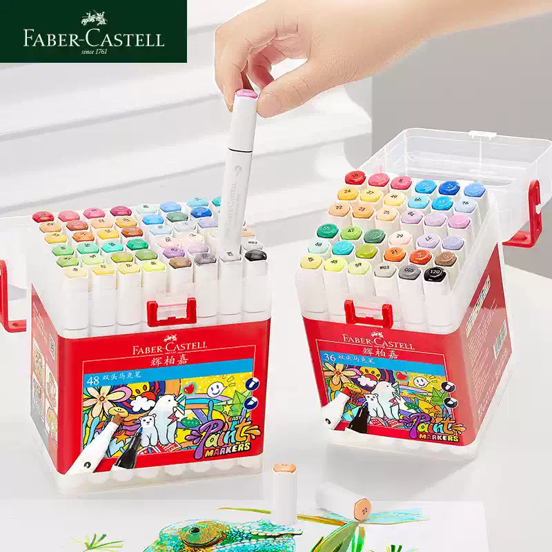 Faber-Castell Oil-Based Markers,36/48-Color for Students' Art Class