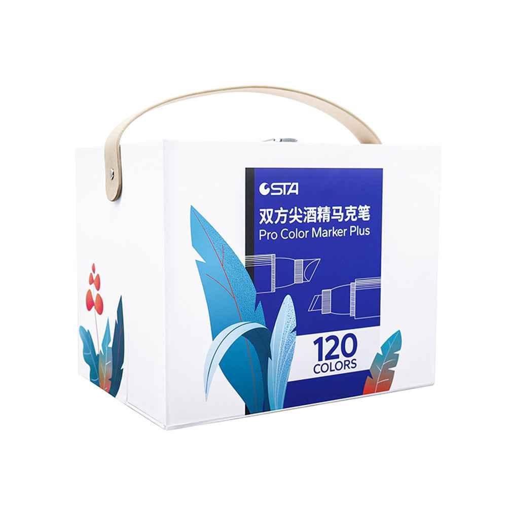 STA 9000 Pro Color Marker Plus,Classic 48/60/80/120 Colors with Carryi