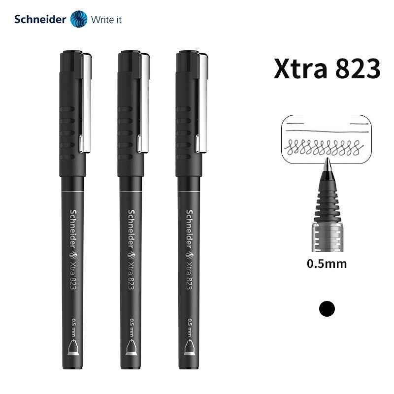 Schneider XTRA 823 Liquid Ink Rollerball Pen 0.5mm 3 Pack