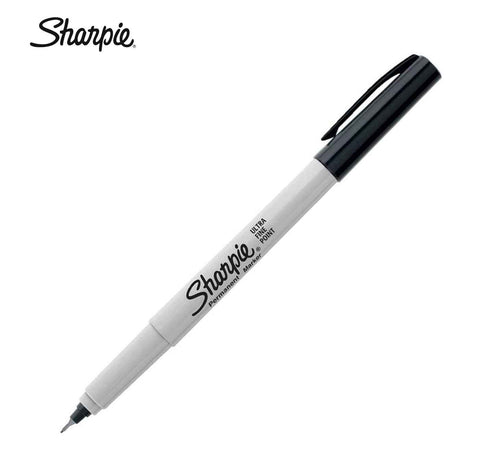 Sharpie 37001 Ultra Fine Point Permanent Markers Black Ink 12 Pack
